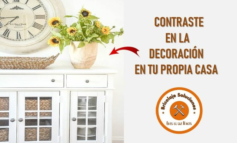 LA IMPORTANTE BELLEZA DEL CONTRASTE EN LA DECORACIÓN - Bricolaje Soluciones